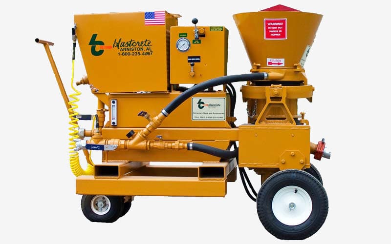 Blastcrete Hydrostatic Refractory Rotary Gun Machine | PDQ