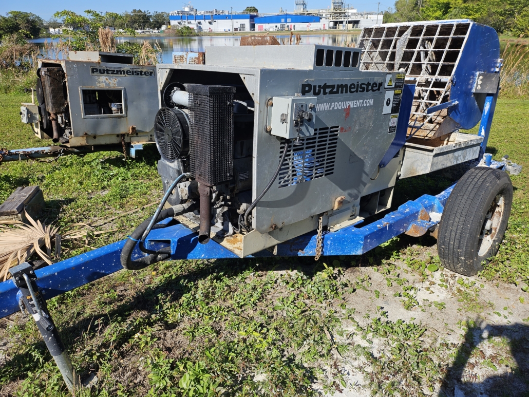 Putzmeister A3 02MXFD Tommy Gun Mobile Mixer Fireproofing Diesel ...